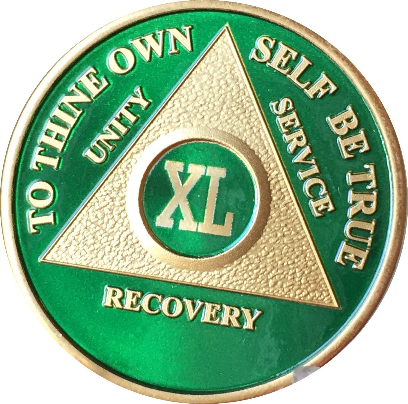 40 Year AA Medallion Green Gold Plated and 50 similar items