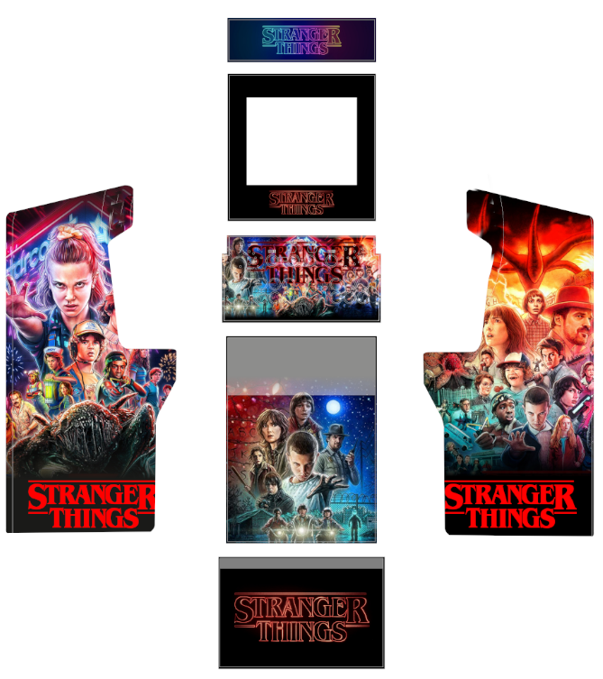 Arcade1up Legacy,Arcade 1Up Stranger Things Arcade Design Artwork Vinyl ...