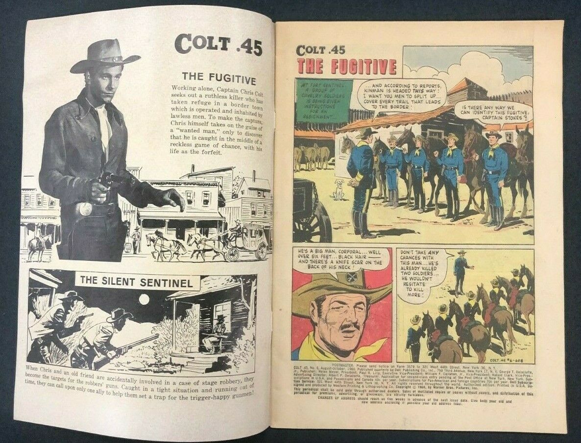 COLT .45 #6 (1960) Dell Comics western Alex Toth art VG+ - Everything Else
