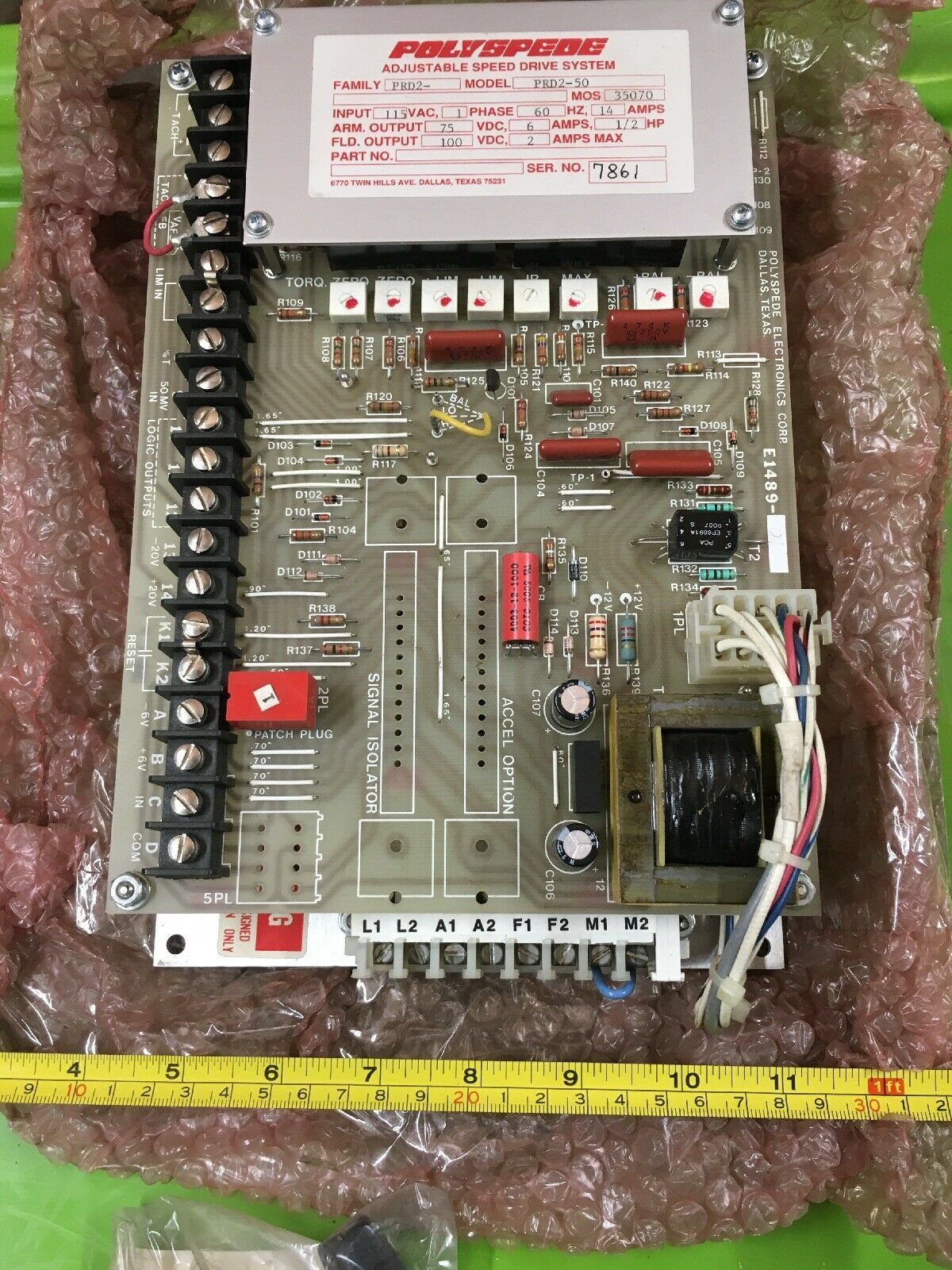 Polyspede PRD2-50 DC Drive System - PRD2 Regenerative SCR DC Motor ... Polyspede PRD2-50 DC Drive System - PRD2 Regenerative SCR DC Motor ...