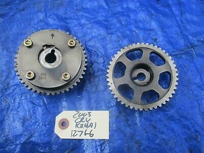 02-06 Honda CRV K24A1 camshaft cam gears set OEM engine motor K24 VTC ...