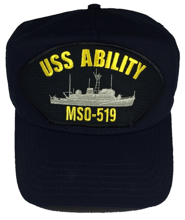 USS ABILITY MSO-519 HAT CAP USN NAVY SHIP MINESWEEPER GEMINI - Hats