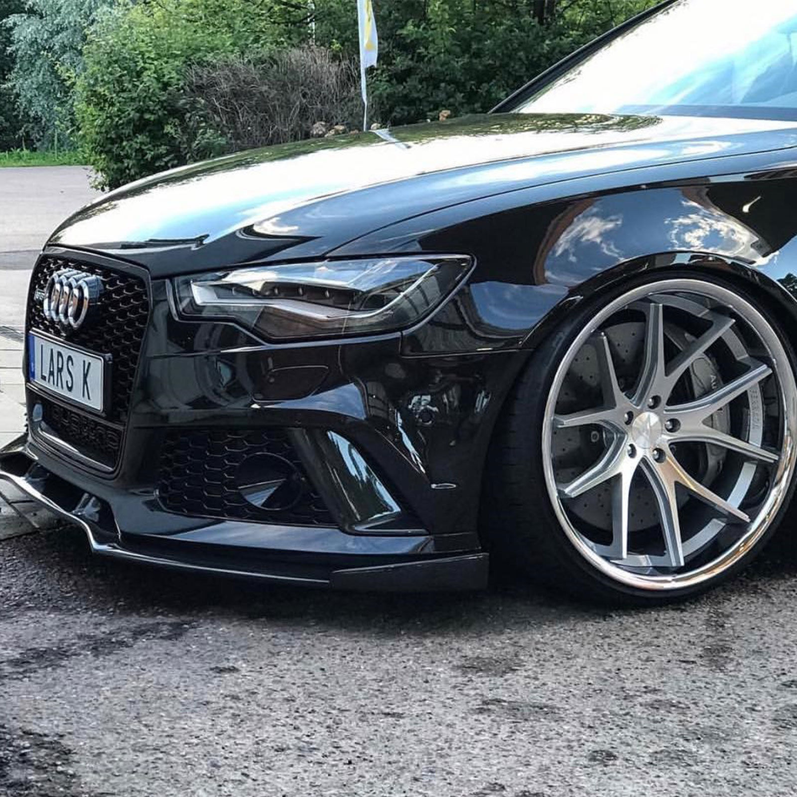 19" Ferrada FR2 19x9.5 Machine Silver Wheels for Audi Q7 2007 - 2018 ...