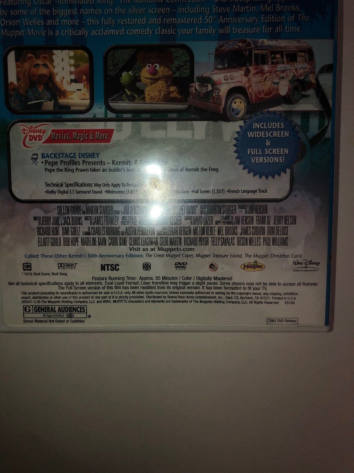 The Muppet Movie(DVD,2005,Kermits 50th Anniversary Edition)TESTED-RARE ...