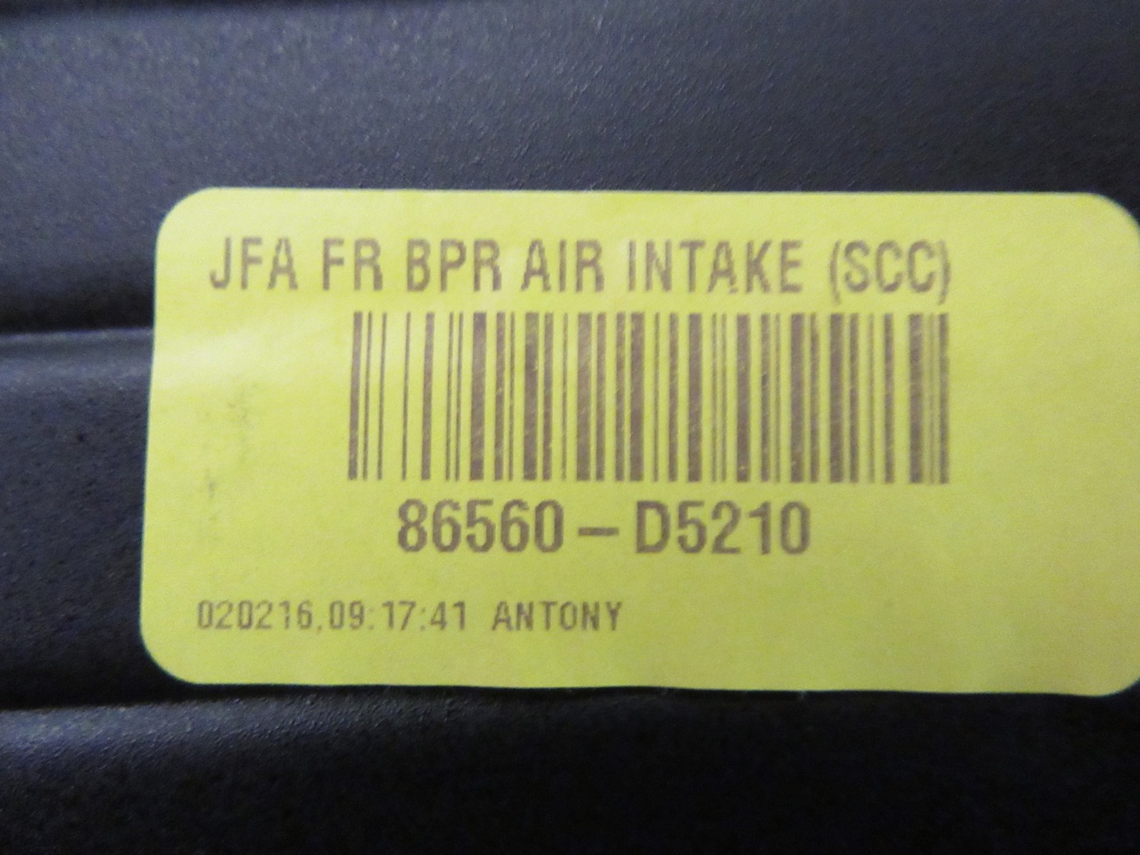 OEM 2016-2018 Kia Optima SX SXL Lower Front Grille in Gloss Black 86560 ...