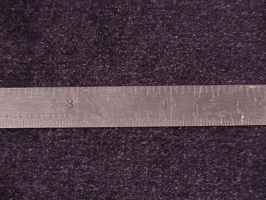 L. S. Starrett Company 6 Inch Metal Ruler, No. 309R, with pocket holder ...
