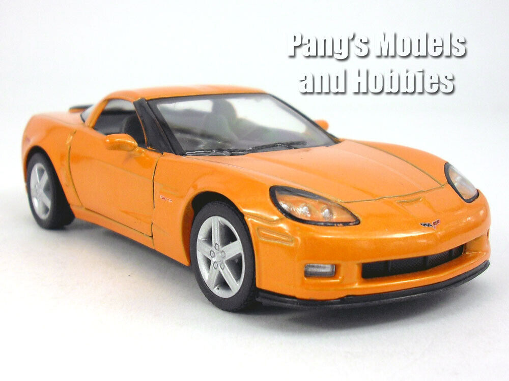 5 inch Chevy Corvette Z06 1/36 Scale Diecast Model by Kinsmart - Orange ...