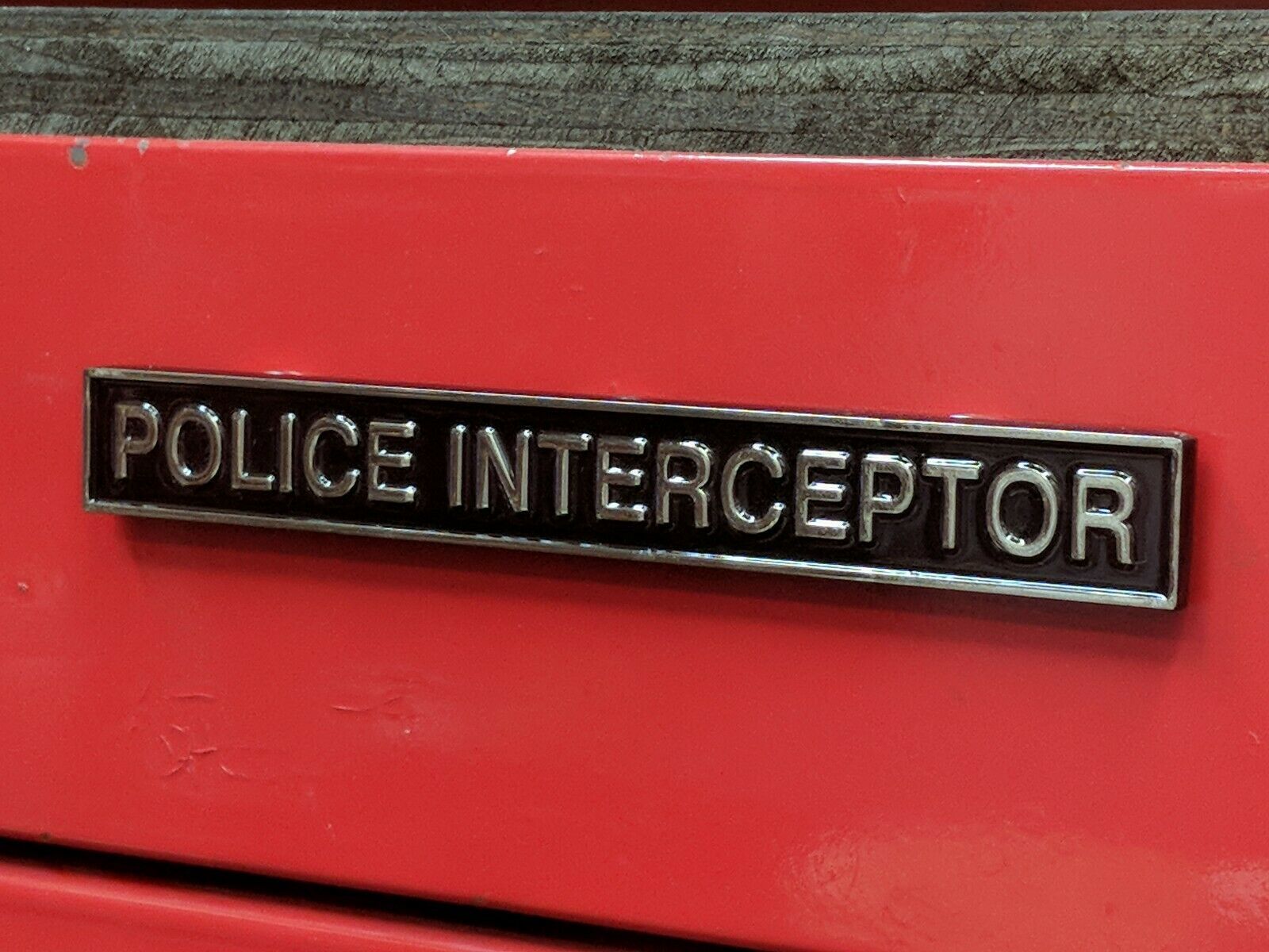 Ford Crown Victoria "Police Interceptor Emblems" METAL toolbox magnets ...
