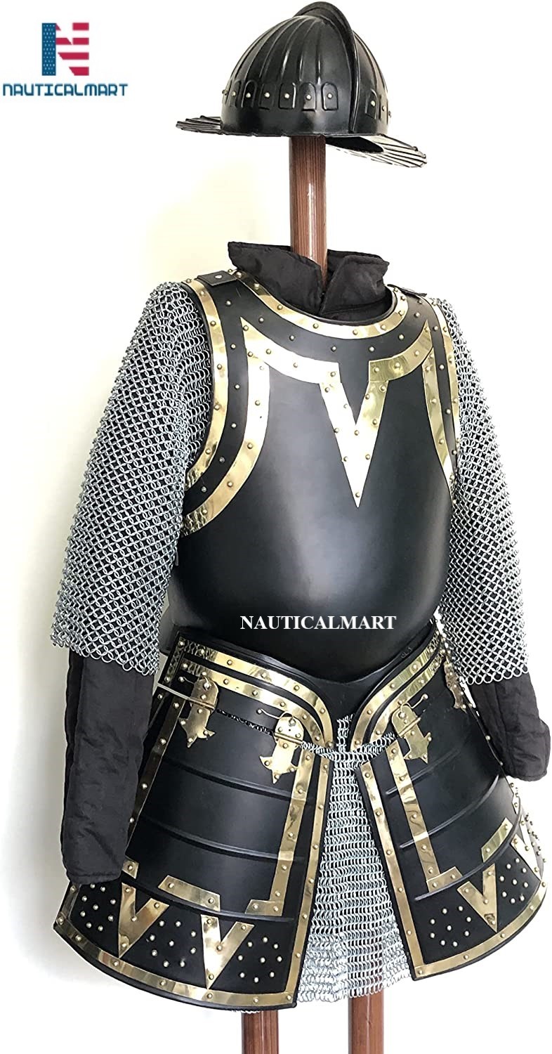 Pikeman’s Armor Set 18 Gauge Steel Blackened Breastplate/Backplate ...