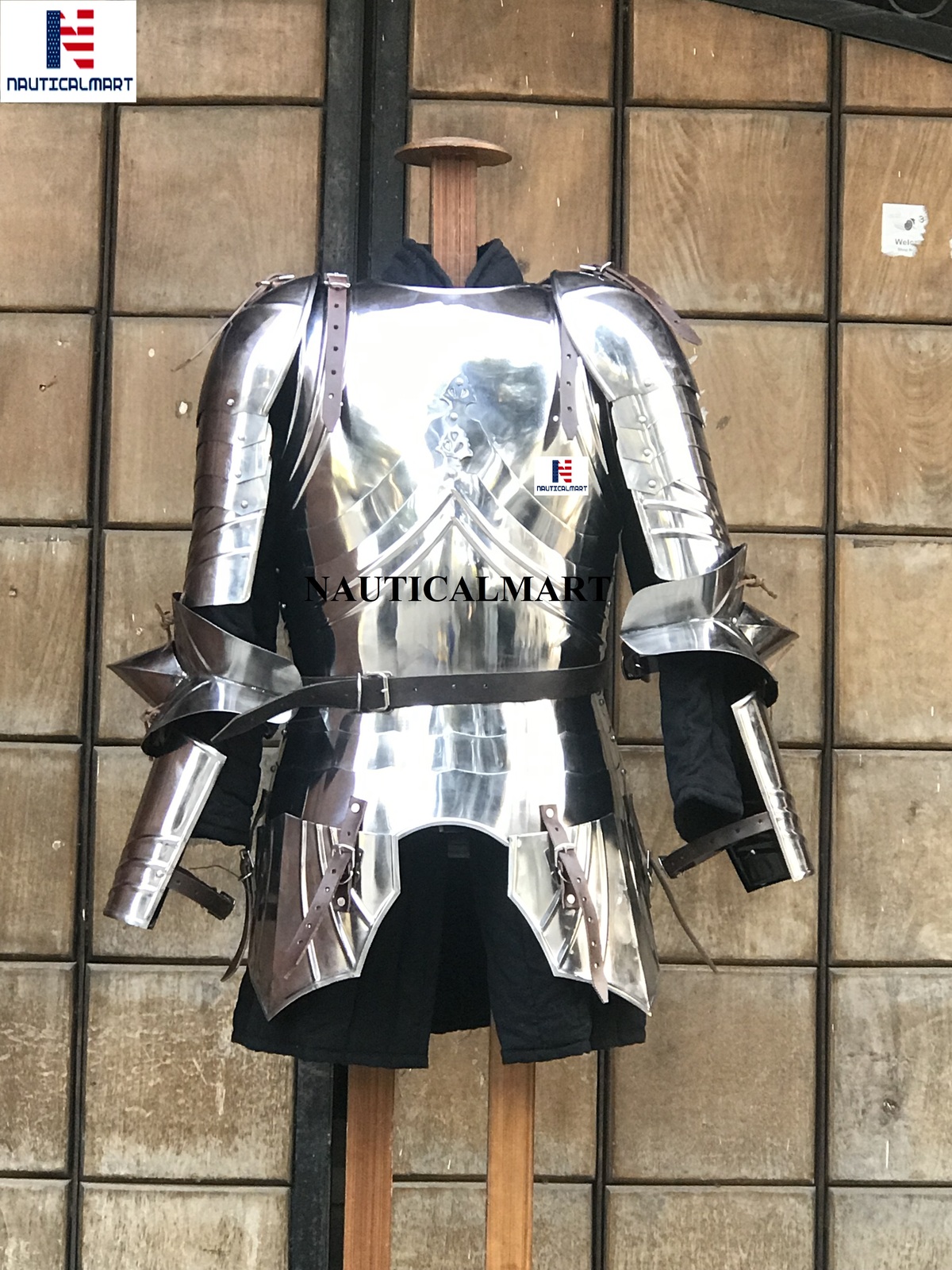 NauticalMart Gothic Half Armor Medieval Breastplate Knight's Body Armor ...