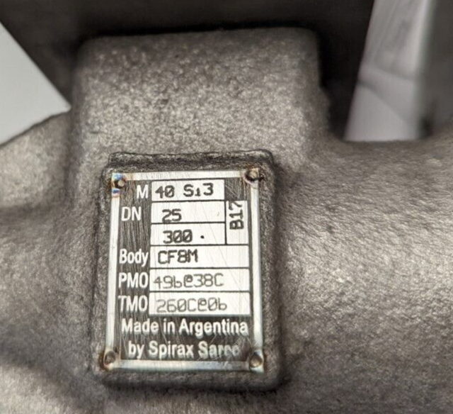 Spirax Sarco Bottom Blowdown Valve DN25, stainless steel, Pneumatic ...