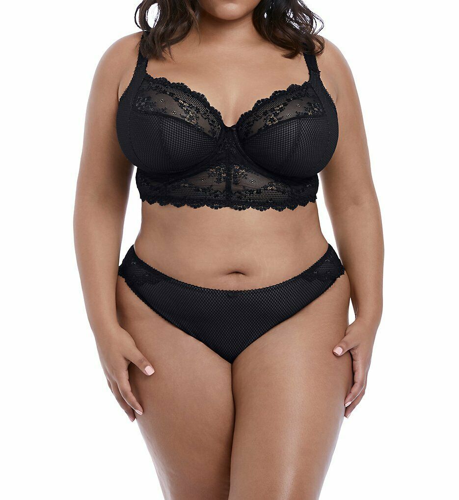 Elomi Black Charley Longline Bra Us 34j Uk 34gg Bras And Bra Sets