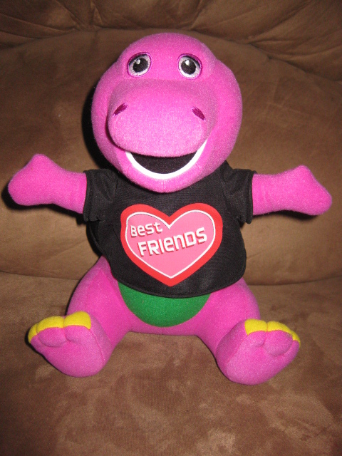 BARNEY BEST FRIENDS SHIRT PRE-PRODUCTION SAMPLE New Plush 11" RARE ...