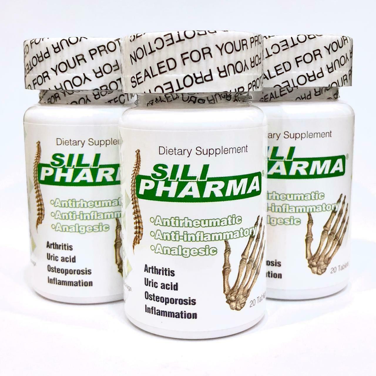 SILI PHARMA 100% ORIGINAL 3 BOTTLES ARTHRITIS ANTIRHEUMATIC PAIN RELIEF ...