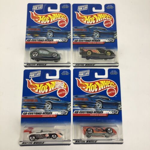 1999 MATTEL Hot Wheels " CD Customs " Series Complete Set On Card 1-4 ...