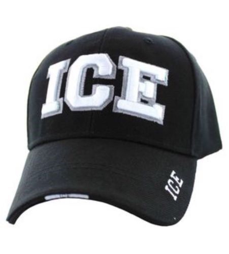 ICE Immigration Custom Enforcement Federal Law Adjustable Black Hat ...