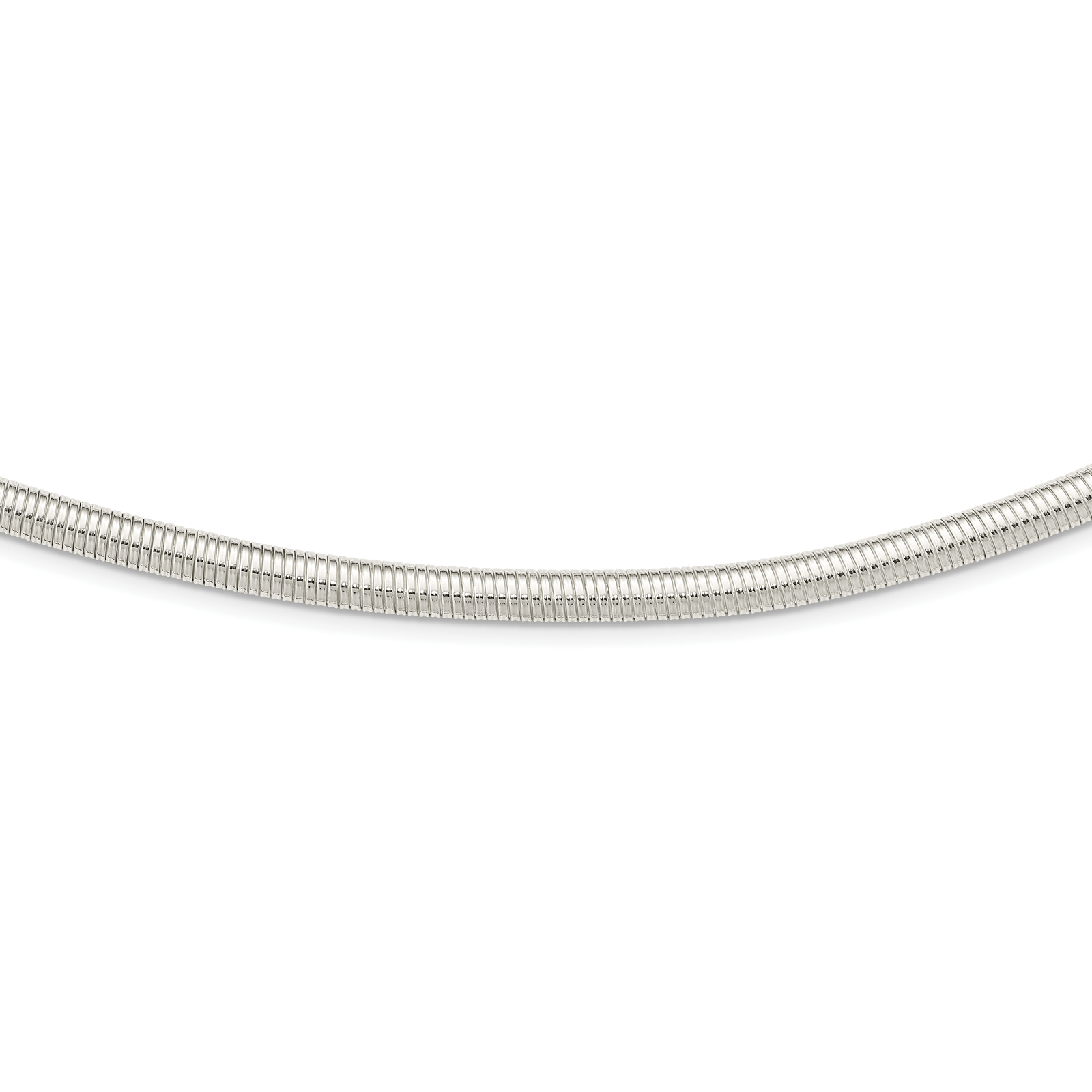 Sterling Silver 6mm Reversible Flat/Domed Cubetto 16in Necklace - Fine ...