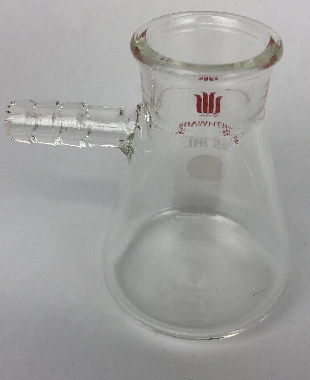 Synthware 25ml Filtering Flask distillation lab glass pyrex kontes ...