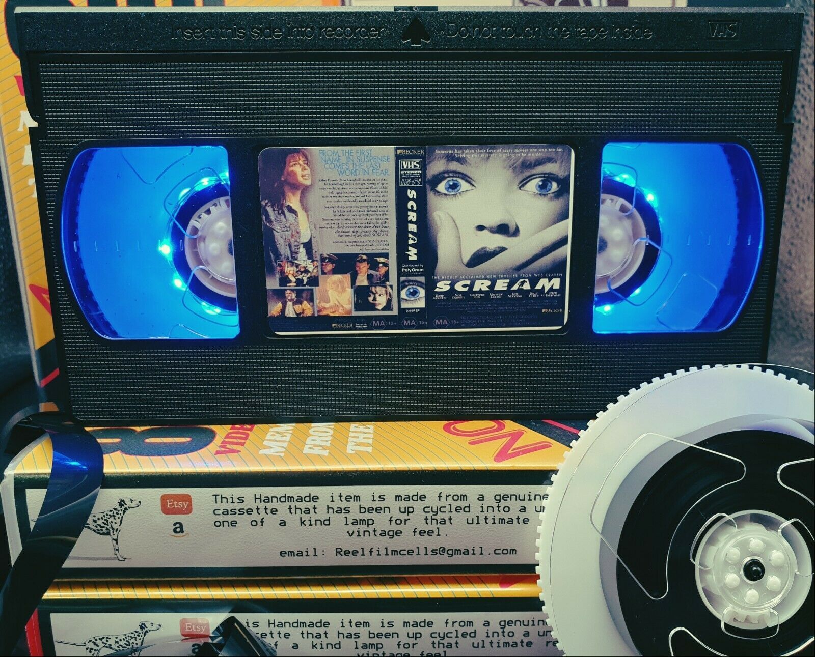 Retro VHS Lamp,Scream Horror, Top Quality!Amazing Gift For Any Movie ...