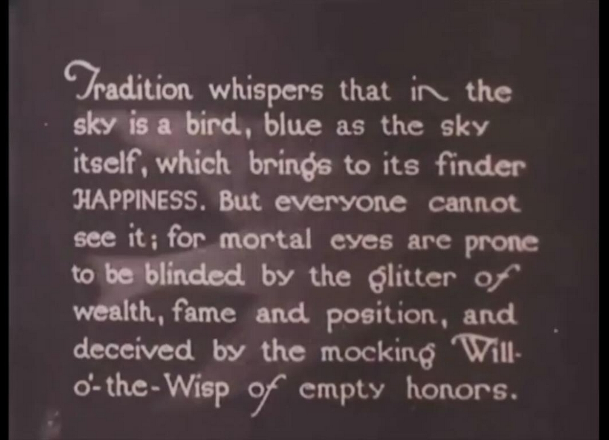 The Blue Bird 1918 DVD Movie Children's/Family Tula Belle Robin ...