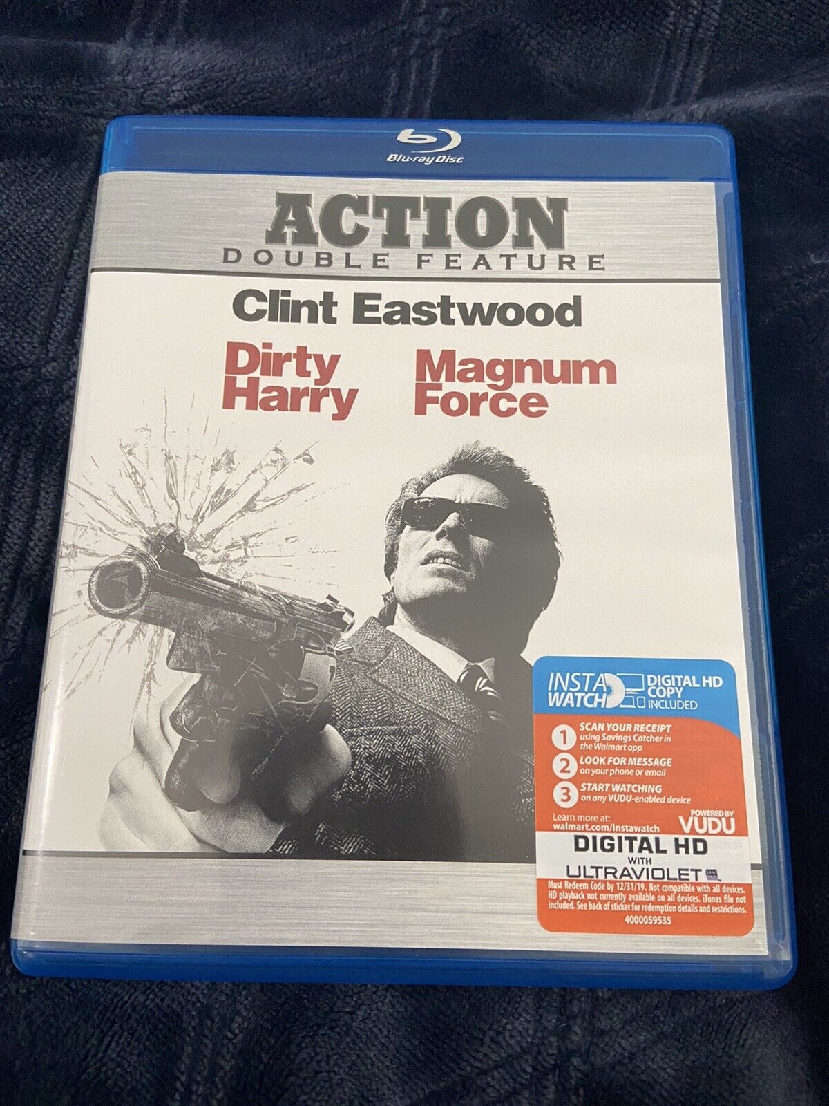 Clint Eastwood Action Double Feature: Dirty Harry/Magnum Force (Blu-Ray ...