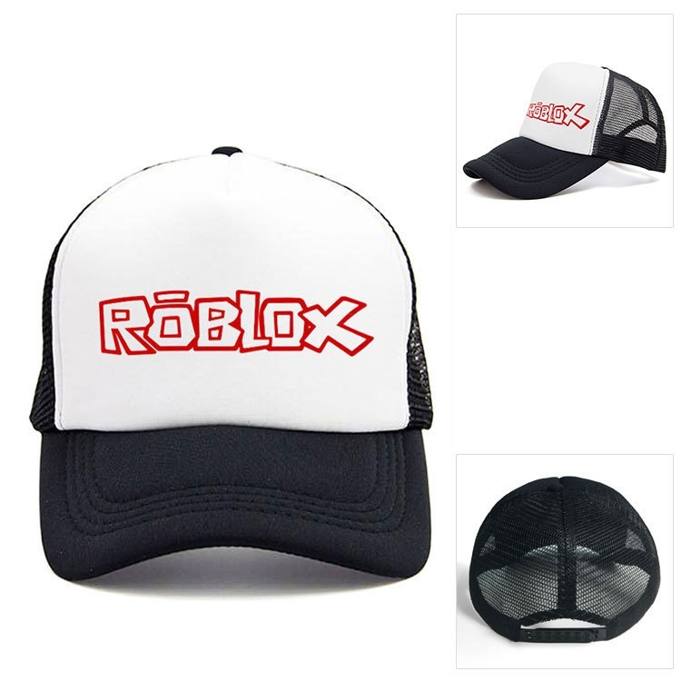 Roblox Theme Classic Series White Baseball Cap Mesh Cap Roblox - Hats