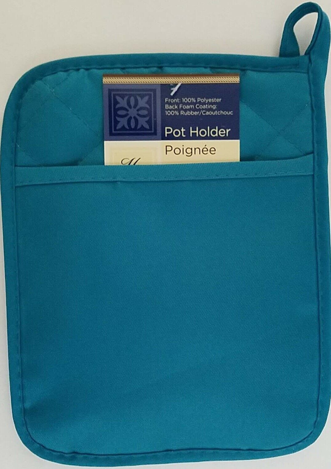 Kitchen Polyester/Neoprene Pot Holders 9” X 7” with Hand Pocket, Select ...