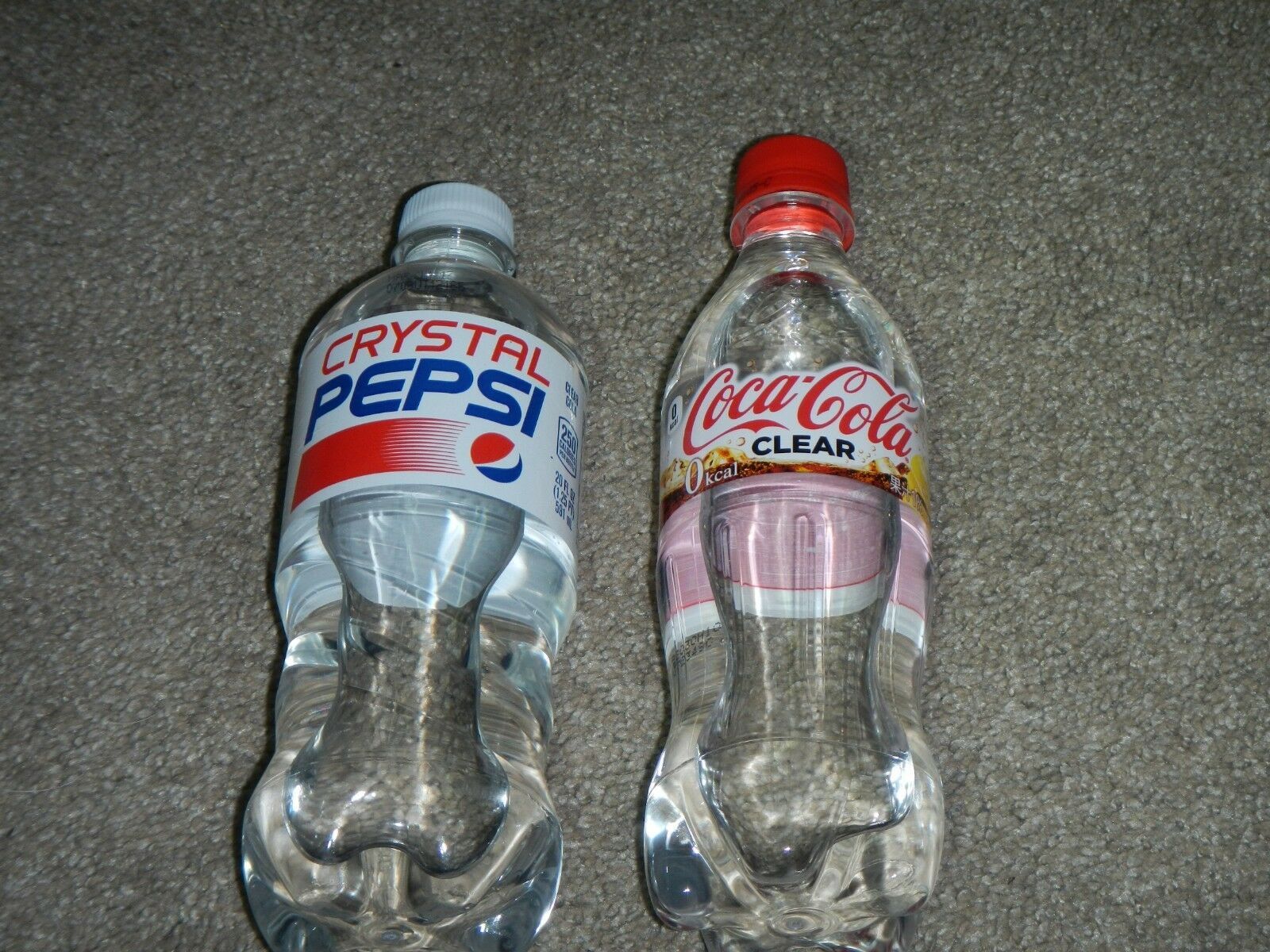 rare CLEAR CocaCola Coke + Crystal Pepsi Soda fresh Japan Limited ...