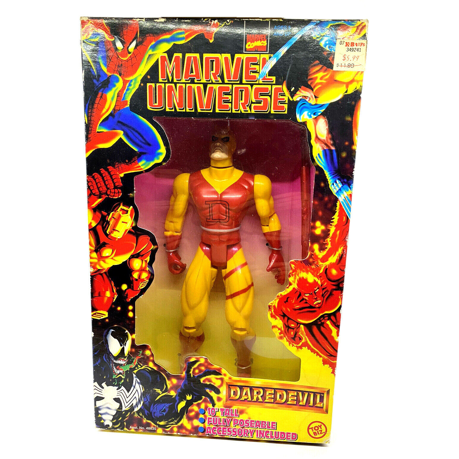 Marvel Universe Daredevil 10" Action Figure (Yellow And Red Costume) Toy Biz - Action Figures