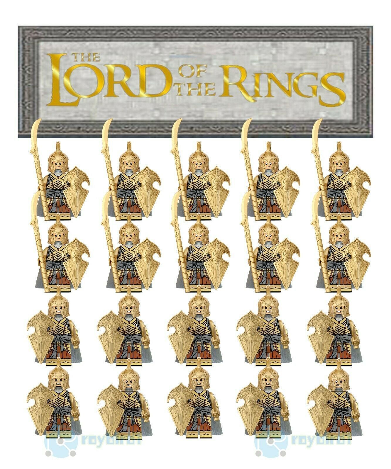 20Pcs Lord Of The Rings The Noldor Elves Long Knife Sword Army ...