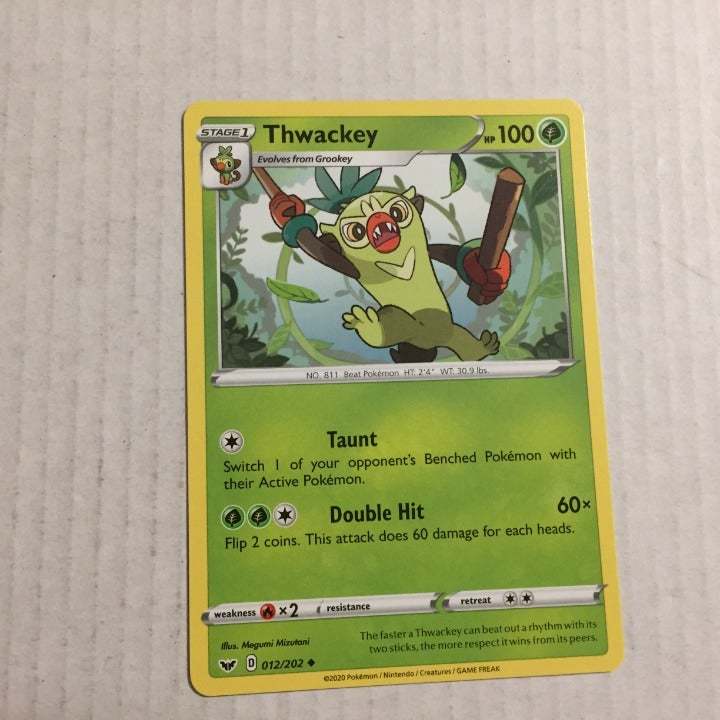 2020 Pokemon Grookey & 2021 Thwackey Cards - Trading Card Lots