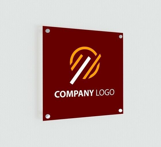 Custom Printed Opaque Acrylic Sign Outdoor Office Home Business Sign ...