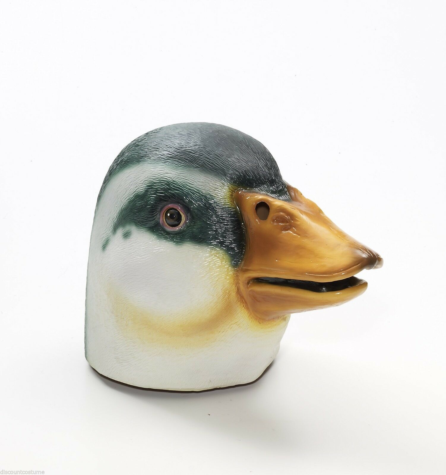 DELUXE QUALITY MALLARD DUCK ADULT LATEX OVERHEAD ANIMAL MASK-FUN ...