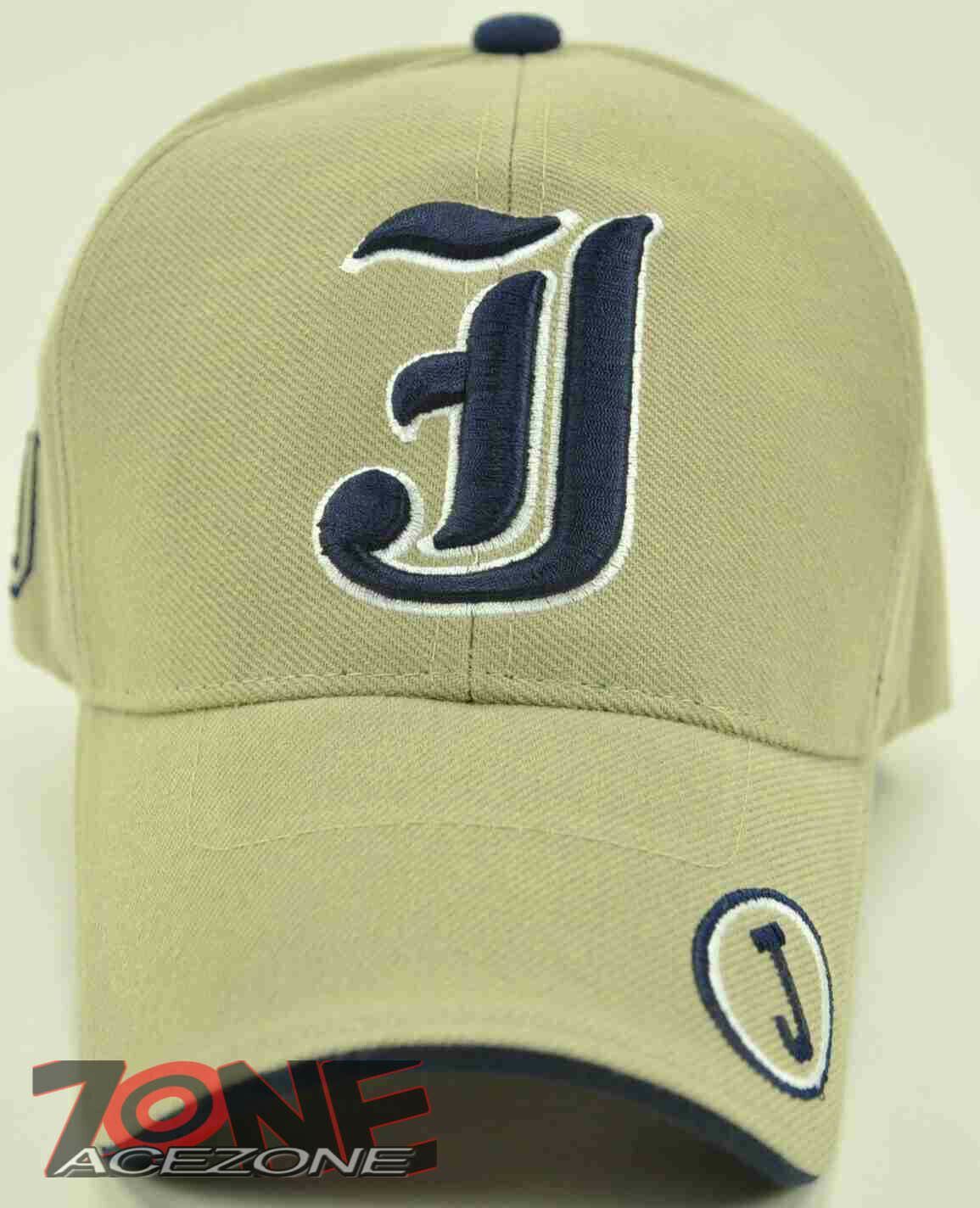 NEW! MONOGRAM LETTER J CAP HAT TAN - Men's Hats