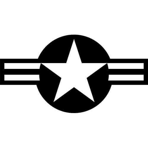 2x US Air Force Star Vinyl Decal Sticker Different color & size for ...