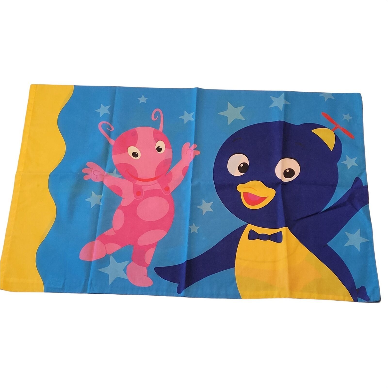 The Backyardigans Twin Flat Bed Sheet Pillowcase Uniqua Pablo Tyrone ...