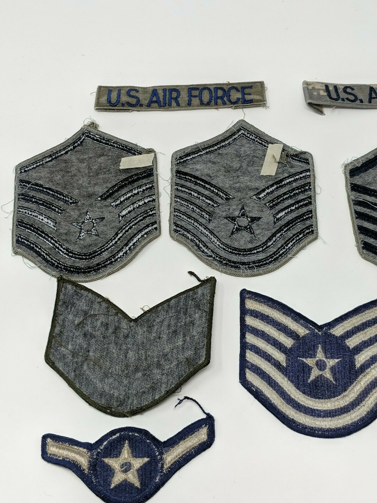 USAF Air Force Stripes Rank Patch Badge Insignia Lot Group mixed Master ...