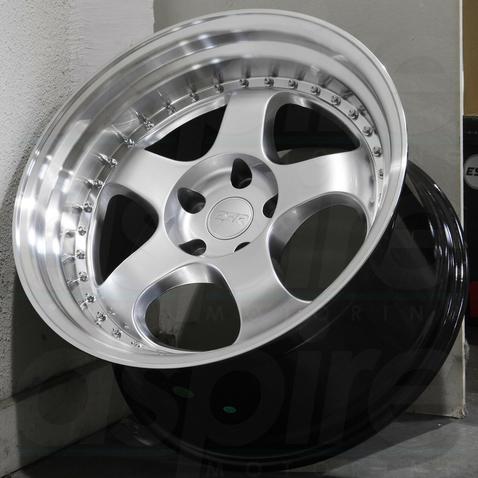 18x9.5/18x10.5 ESR SR06 SR6 5x120 35/22 Hyper Silver Wheels Rims Set(4 ...