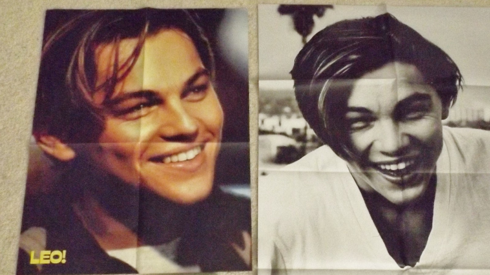 Leonardo DiCaprio Two (2) Double-Sided Posters from Magazines - 1990-99
