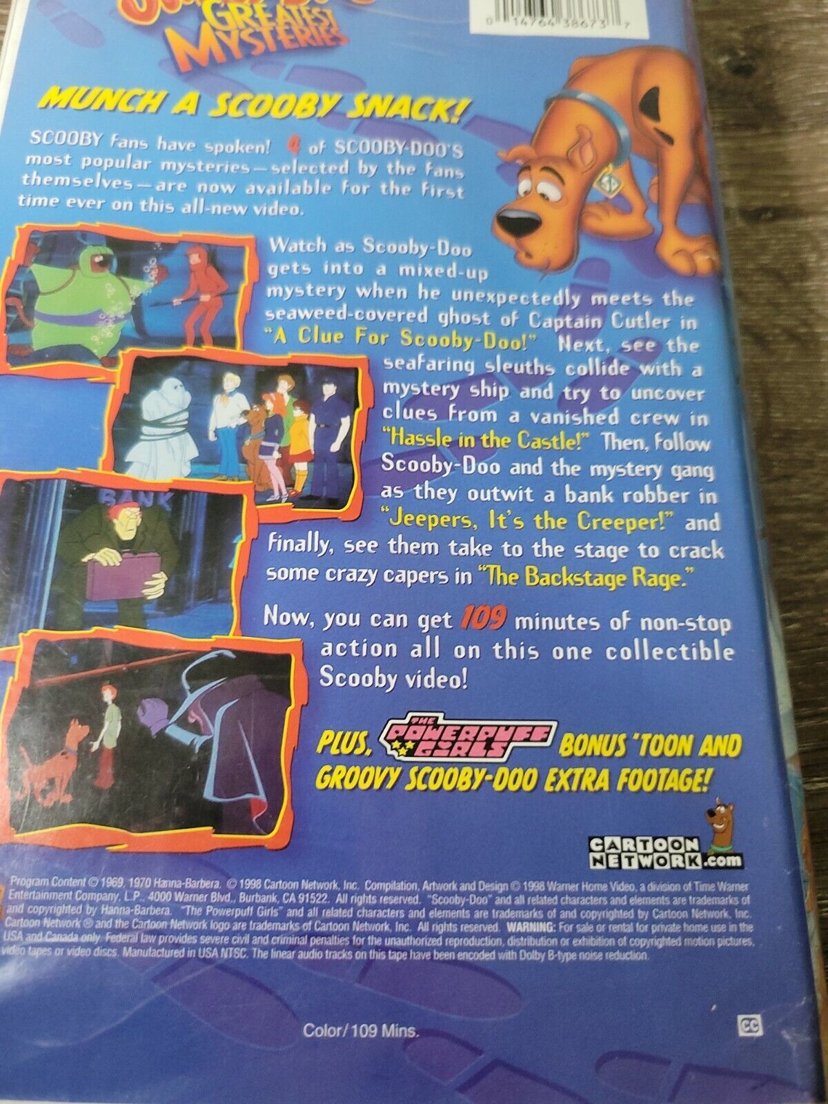 Scooby Doos Greatest Mysteries Vhs 1999 Clamshell Warner Home