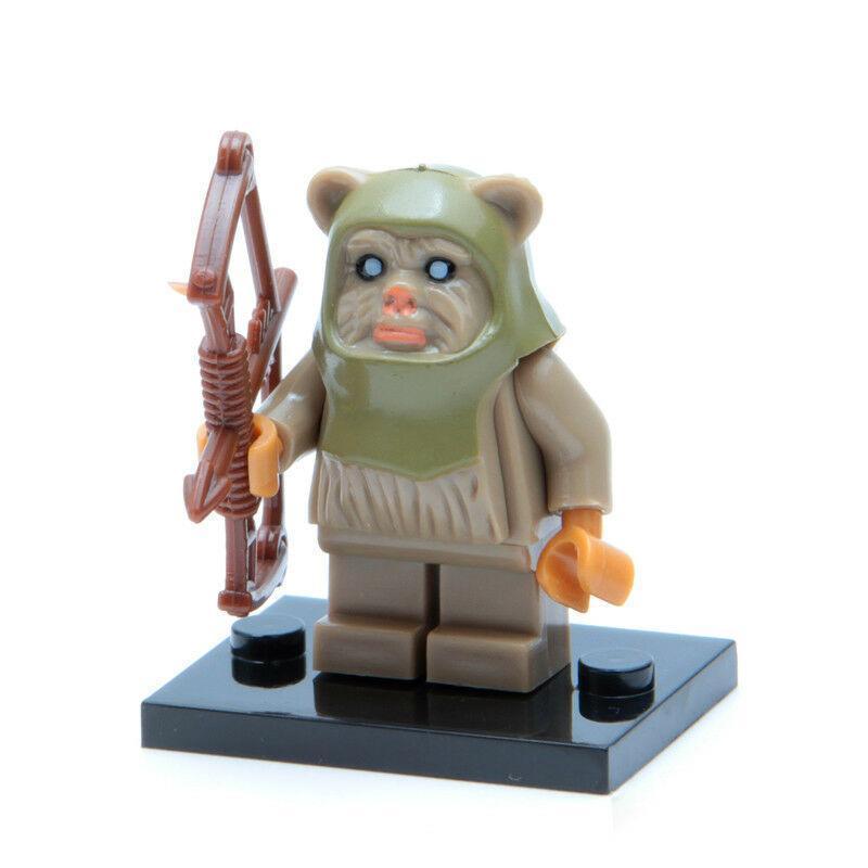8Pcs/set Star Wars Series Minifigures Tan Ewok Logray Paploo Tokkat ...