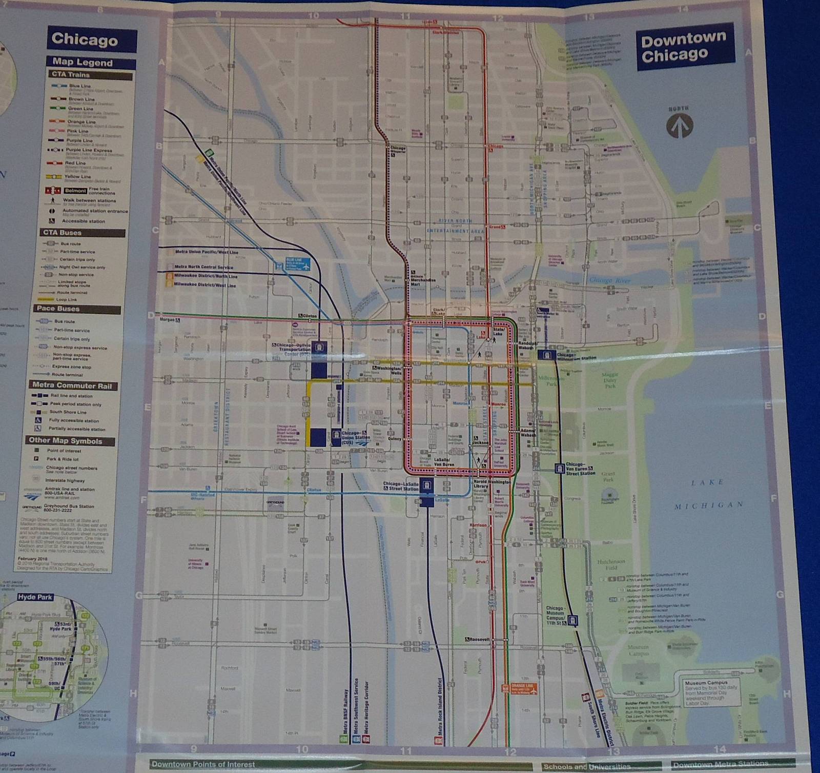 BRAND NEW CHICAGO TRANSIT AUTHORITY SUBWAY SYSTEM MAP - GREAT TRAVEL ...