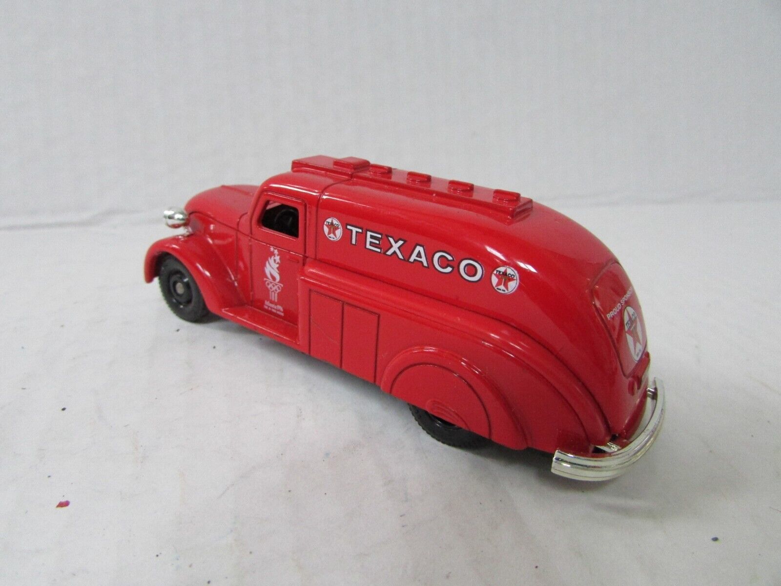 LLEDO DIECAST TEXACO 1996 OLYMPICS RED STREAMLINE TANK TRUCK PROMO ...