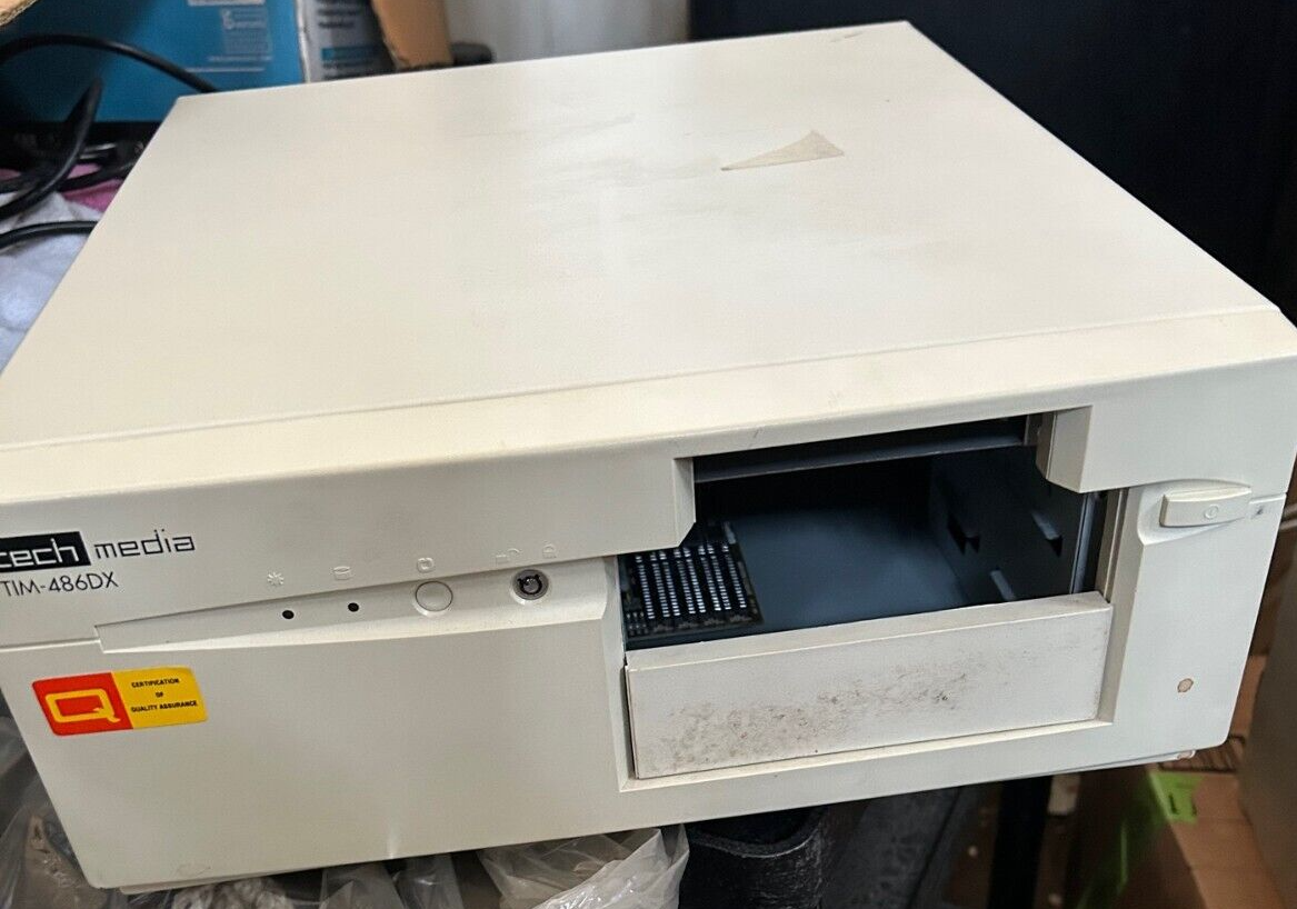 Vintage Retro PC Case Beige Computer Case AT Desktop White Used ...