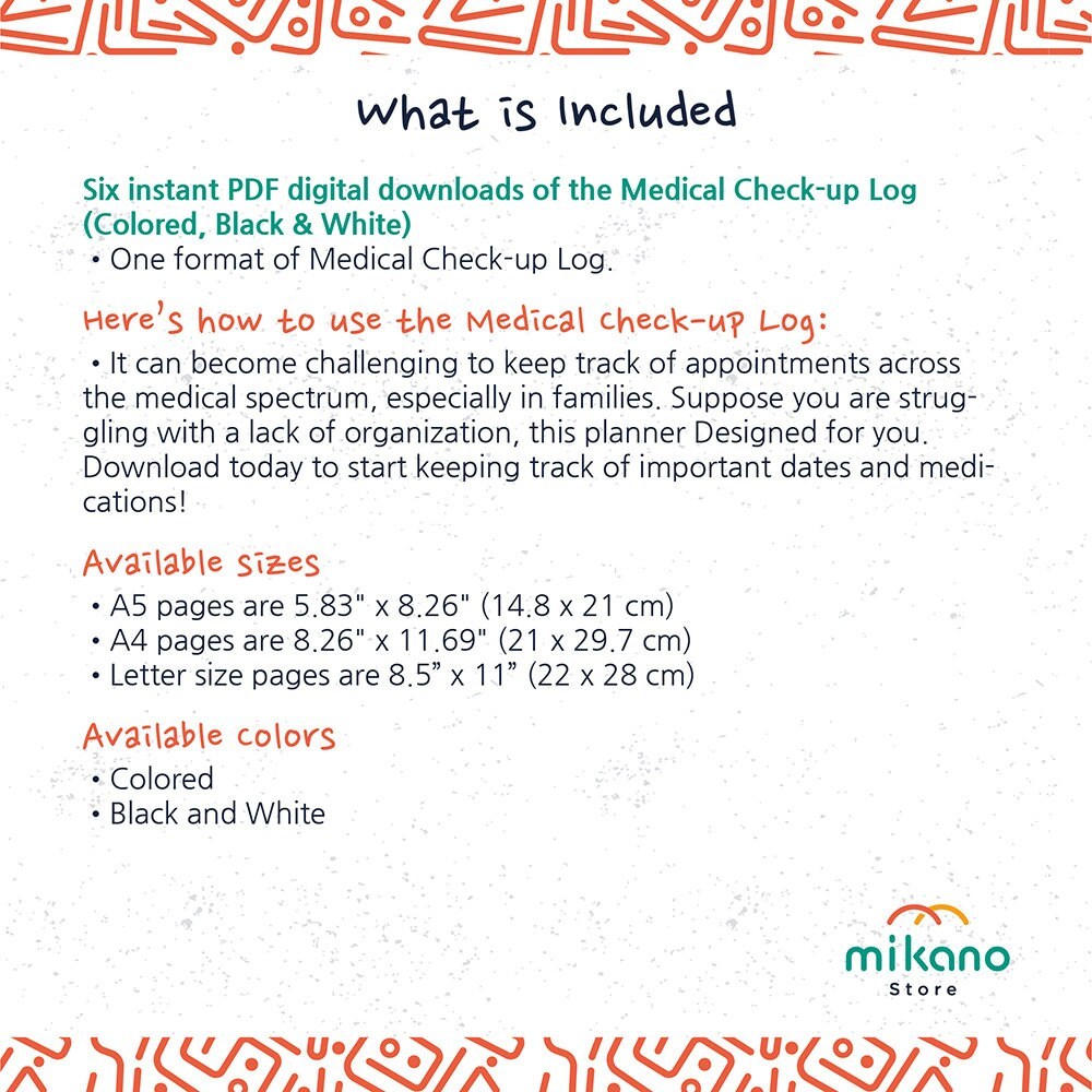 Medical Check-Up Reminder, Medical planner, Health Care Log, Doctor ...