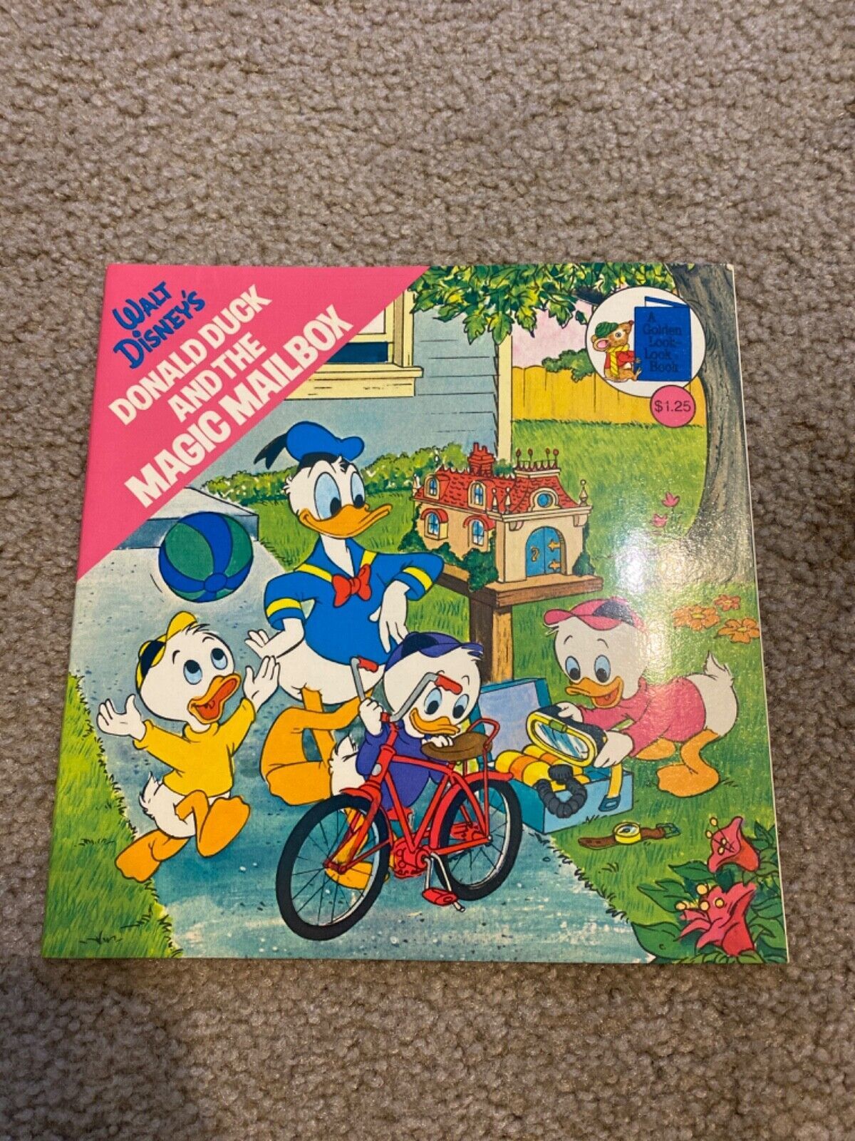1978 WALT DISNEY'S DONALD DUCK AND THE MAGIC MAILBOX | A GOLDEN LOOK-LOOK BOOK - Books