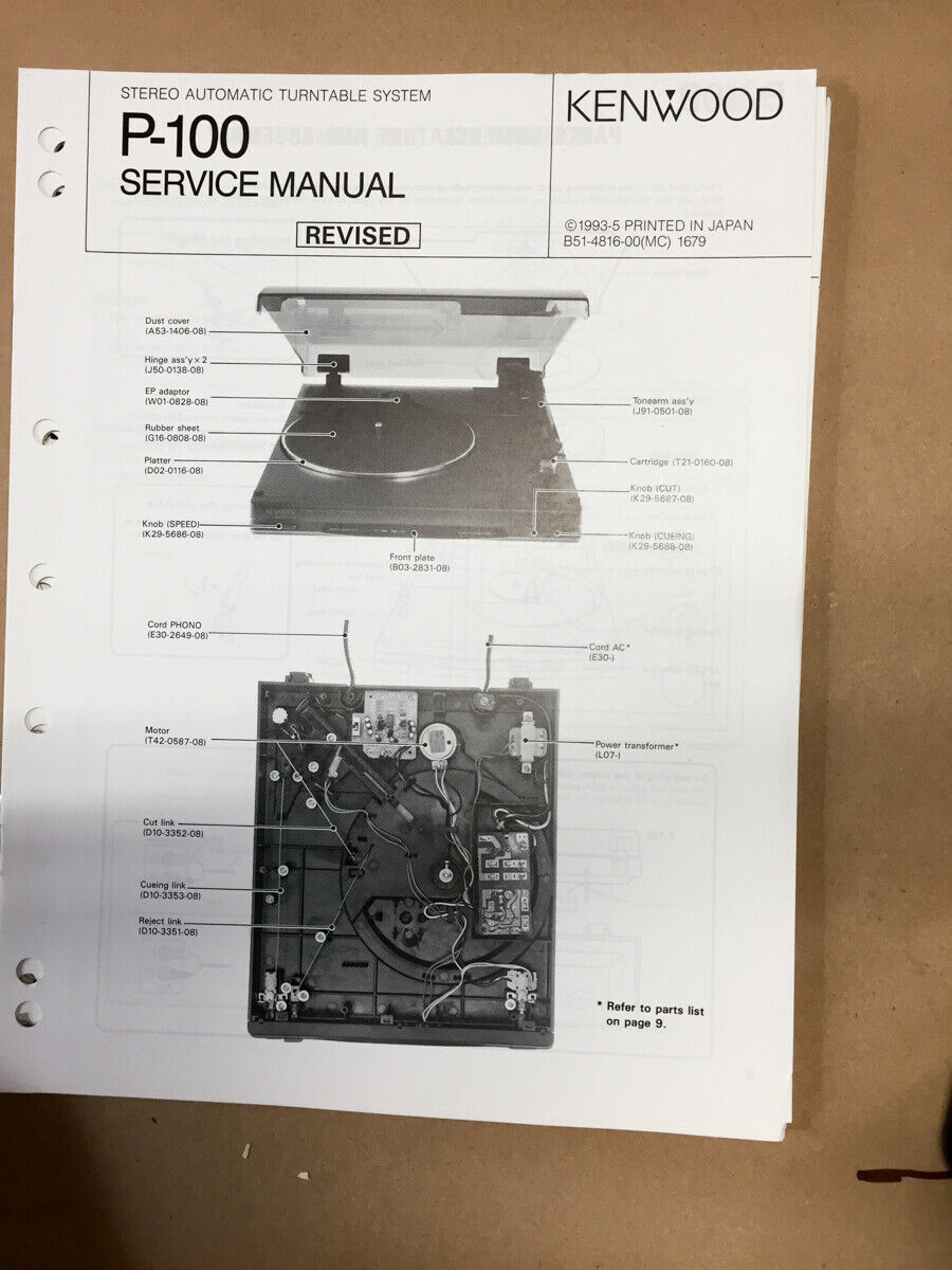 Used Kenwood P-100 Turntables for Sale | HifiShark.com