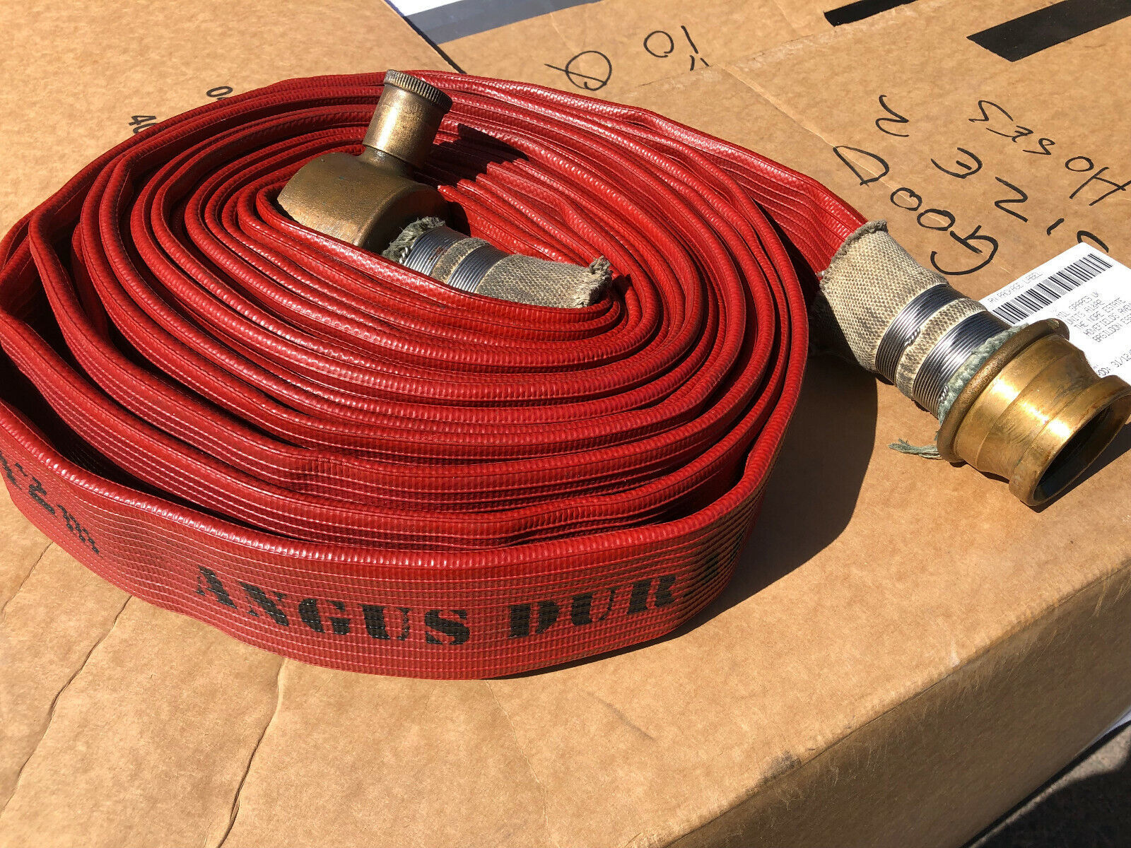 Angus Durable Firefighting Fire Hose 51mm x 12m. Ex MOD - Hoses