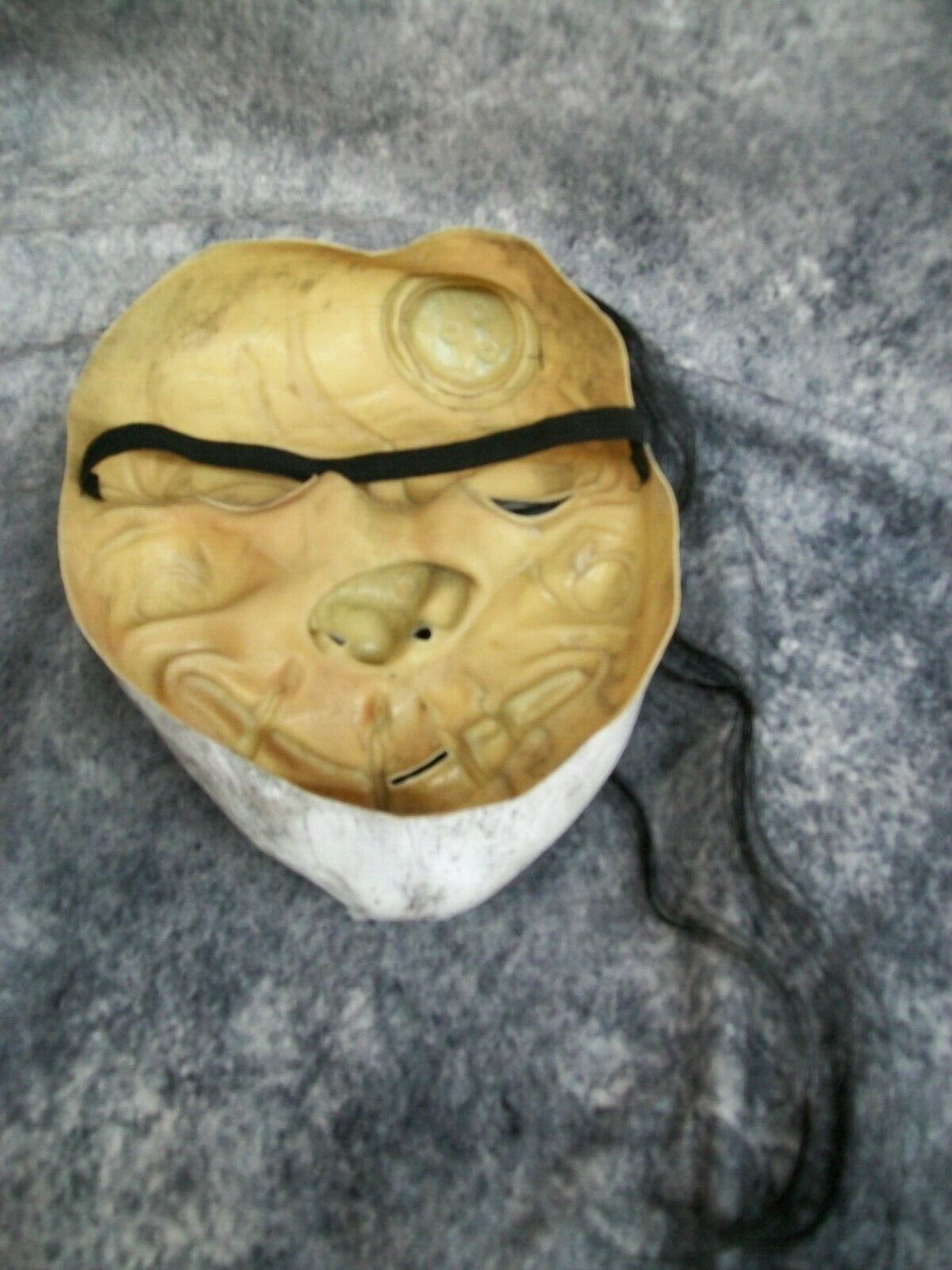 Creepy Zombie Latex Mask Decaying Face Stringy Hair Corpse Cadaver ...