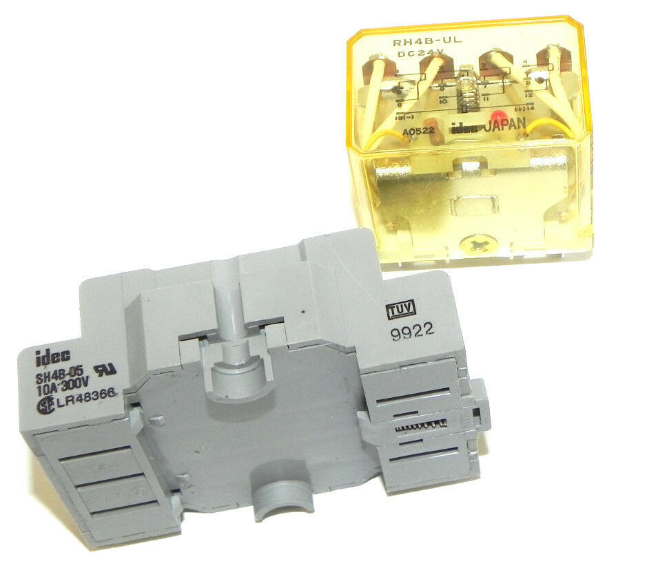 IDEC SH4B-05 RELAY SOCKET WITH RH4B-UL-DC24V RELAY RH4BULDC24V - Relay ...